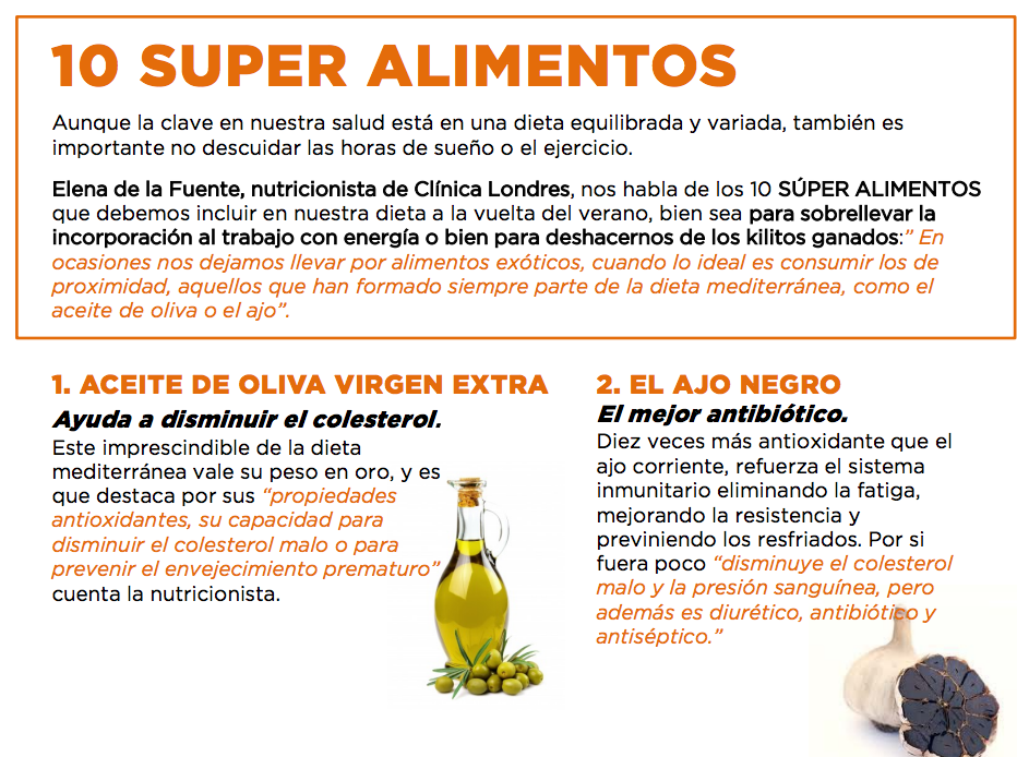 Los súper alimentos que no pueden faltar en tu dieta